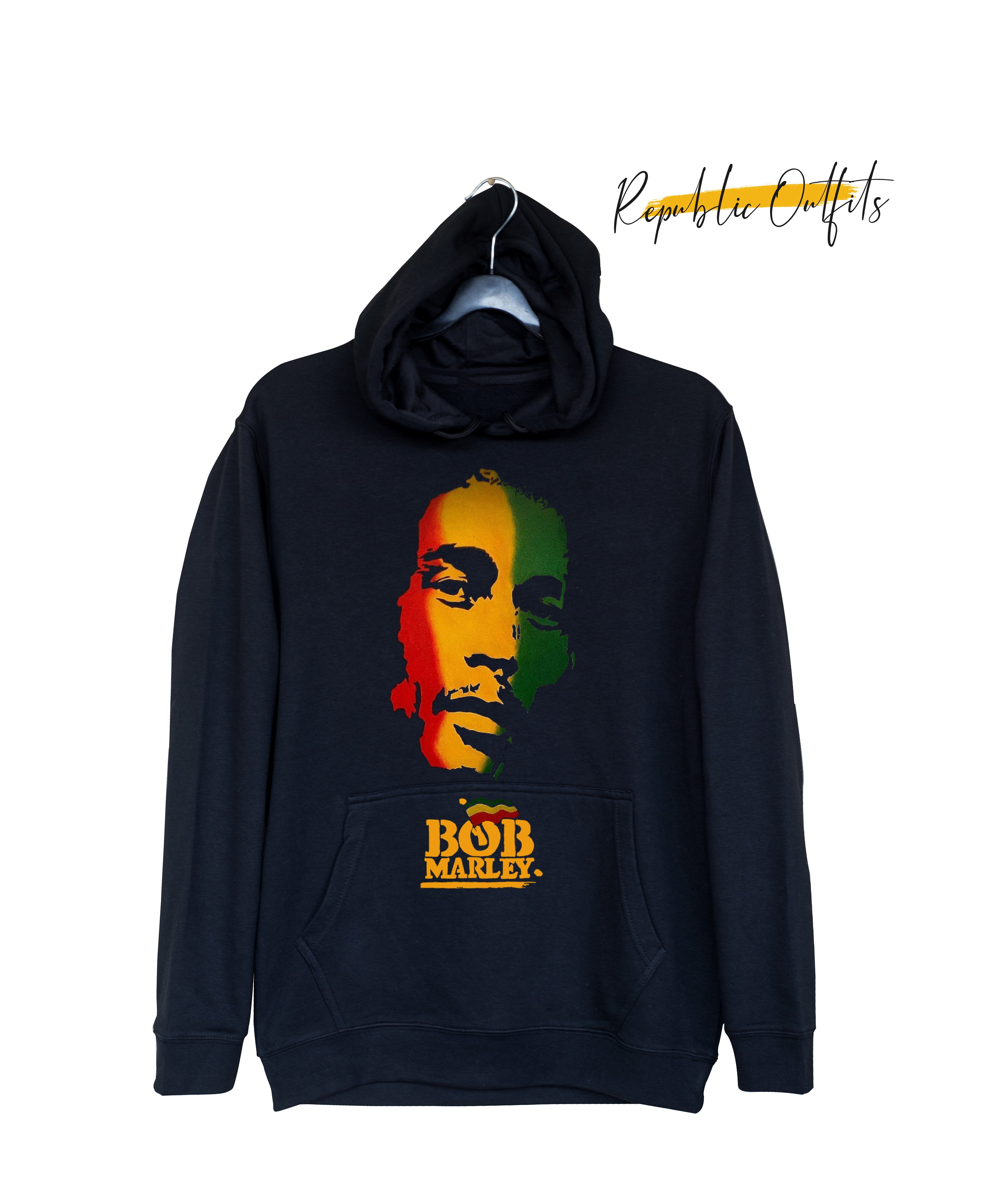 Bob Marley Country Flag Black Hoodies – Republic Outfits